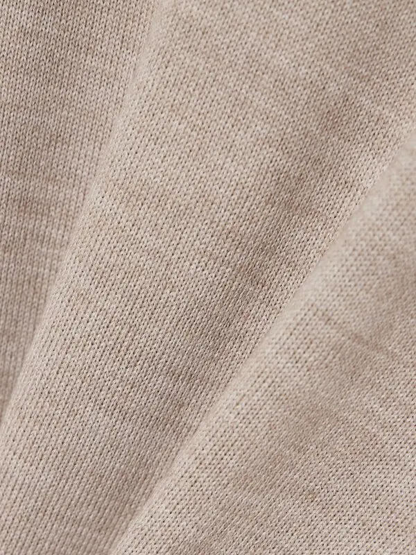 LEMAIRE Belted Wool-blend Turtleneck Midi Dress - Brown