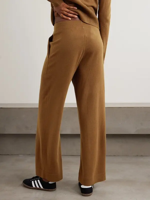 Le Kasha Suria Organic Cashmere Wide-leg Pants