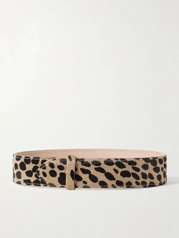 Khaite Theo Leopard-print Waist Belt - Animal Print