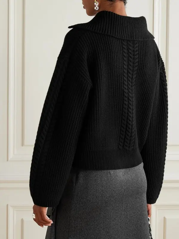 Sasuphi Cable-knit Wool And Cashmere-blend Cardigan