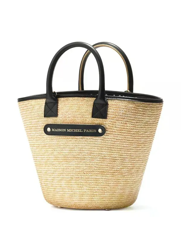MAISON MICHEL Brittany Straw Tote Bag