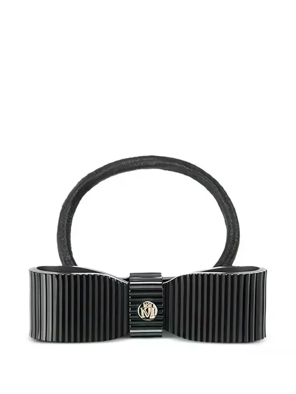 MAISON MICHEL Margaret Bow-detail Scrunchie - Black