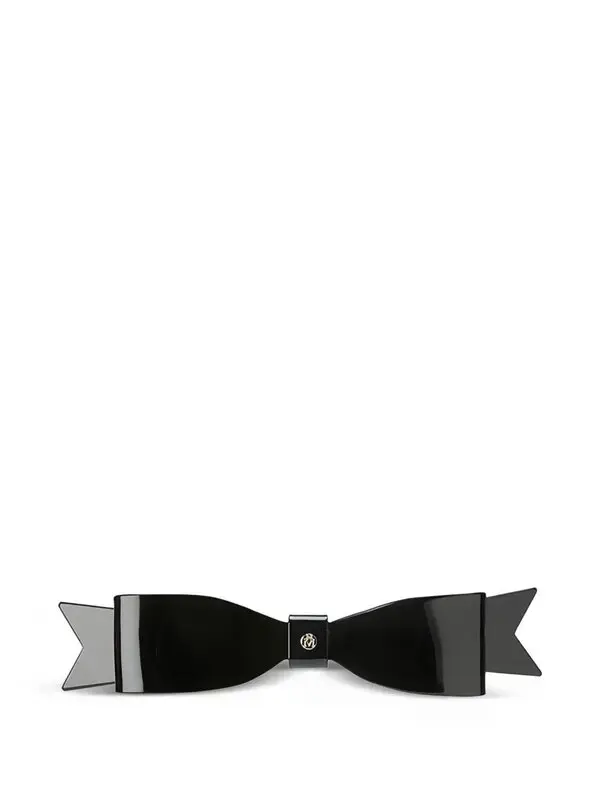 MAISON MICHEL Bow Hair Clip - Black