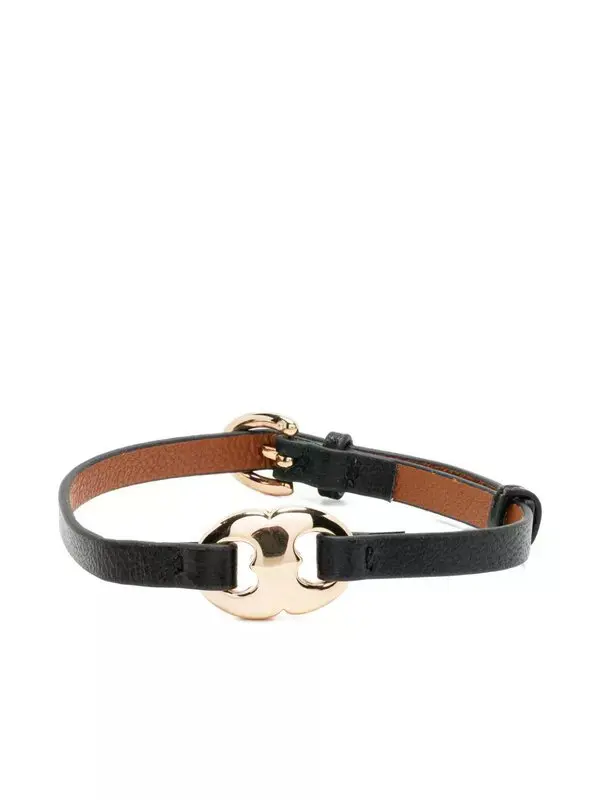 Tory Burch Gemini Leather Bracelet - Black