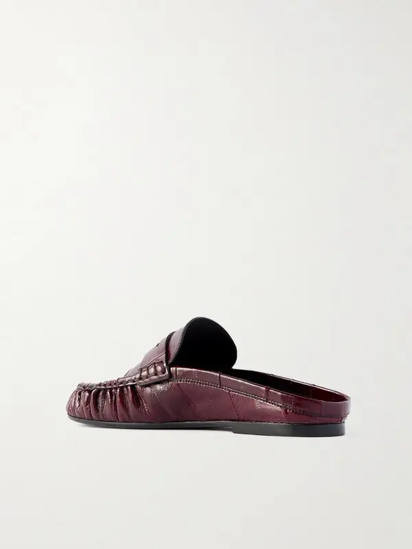 Saint Laurent Le Loafer Eel Slippers