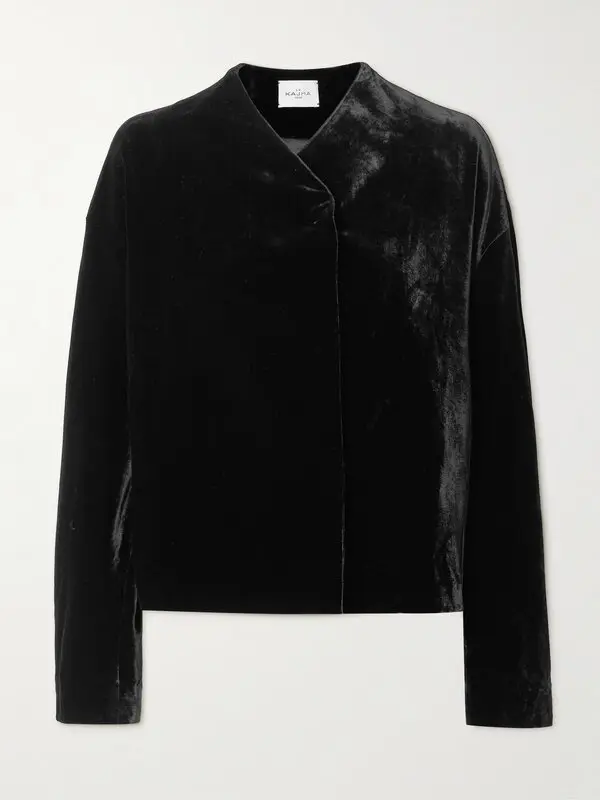 Le Kasha Dodav Velvet Wrap Jacket