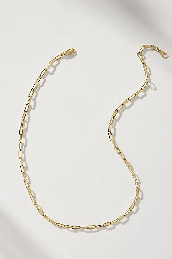 ANA LUISA Laura Bold Link Chain Necklace - Gold