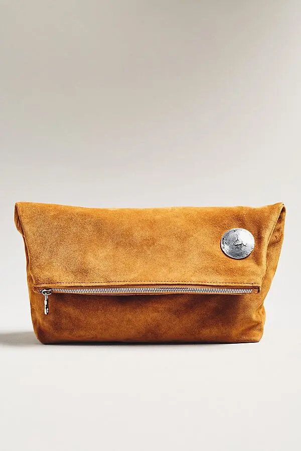 Streets Ahead Suede Clutch