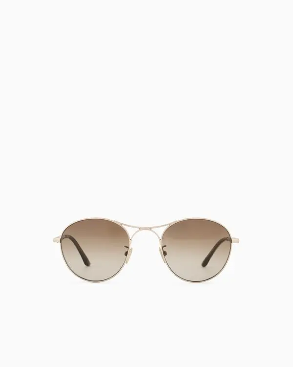 Giorgio Armani Square Sunglasses - Gold