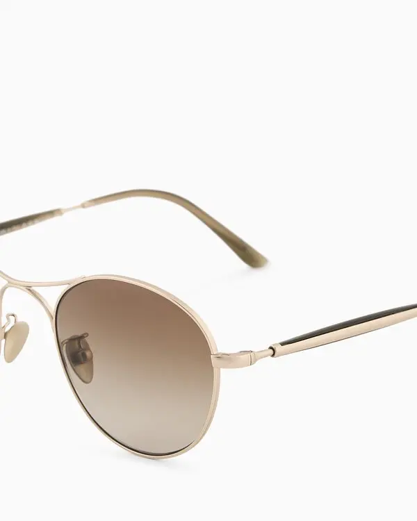 Giorgio Armani Square Sunglasses - Gold