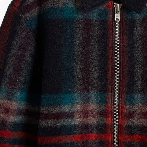 WAX LONDON Heath Wool Check Jacket