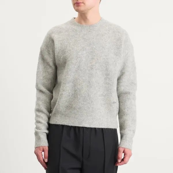 Ami Wool And Alpaca Knit Crew Neck Jumper