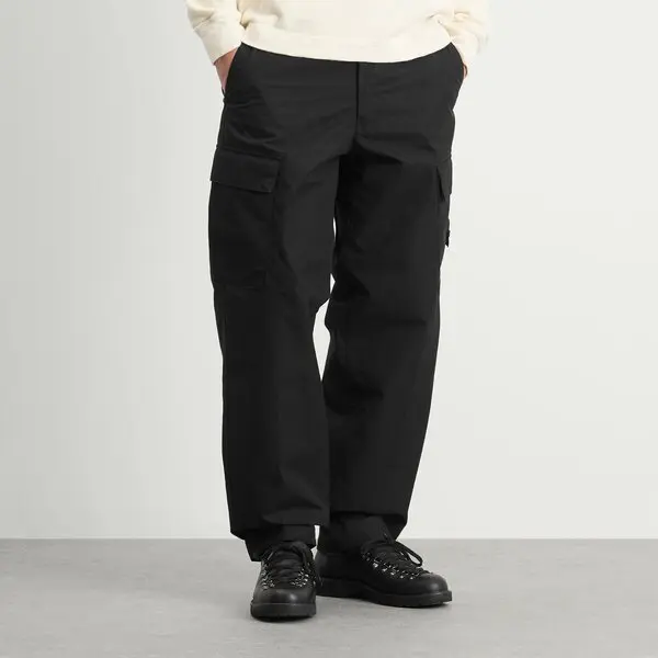 Stone Island Ghost Weatherproof Cotton Canvas Cargo Trousers - Black