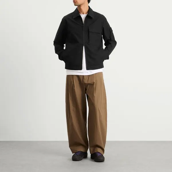 Stone Island Ghost Weatherproof Cotton Canvas Shirt Jacket - Black