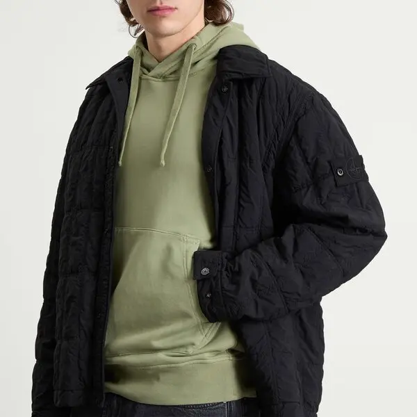 Stone Island Ghost Nylon Smerigliato Primaloft Jacket - Black