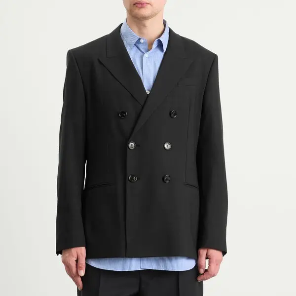 Ami Light Wool Twill 6 Button Jacket