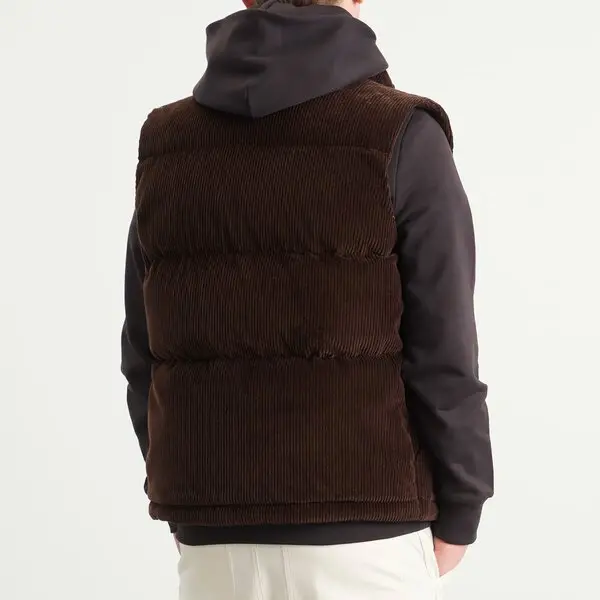 Moncler Agen Vest Maxi Corduroy Gilet - Brown