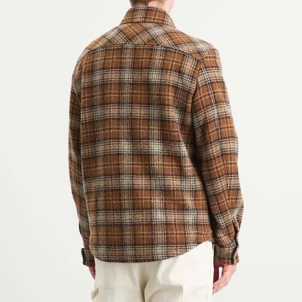Moncler Stud Button Check Overshirt