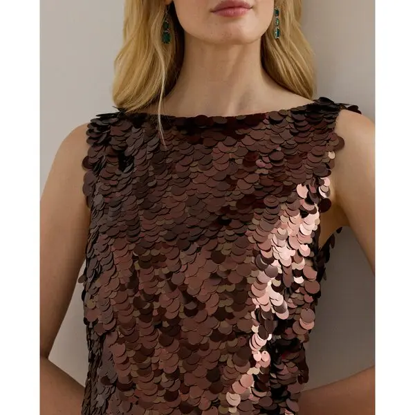 Ralph Lauren Sequin Embellished Shift Dress