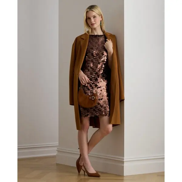 Ralph Lauren Sequin Embellished Shift Dress
