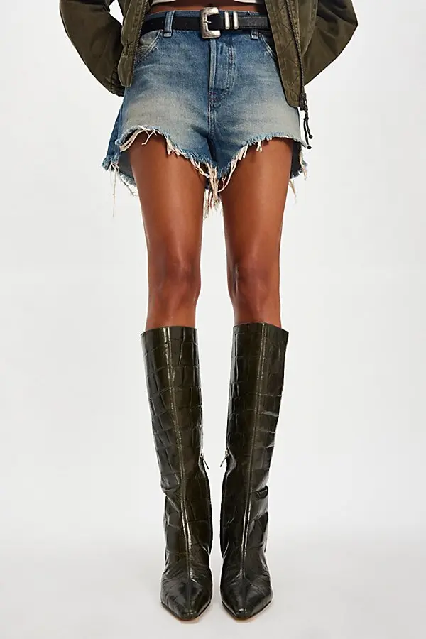 Sam Edelman Sylvia Croc Tall Boots