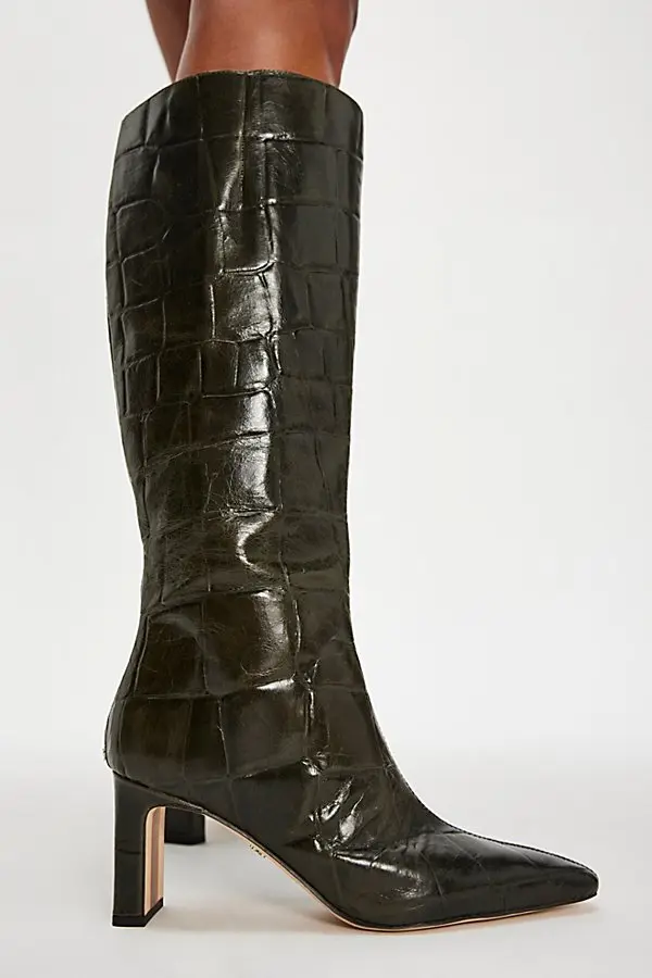 Sam Edelman Sylvia Croc Tall Boots