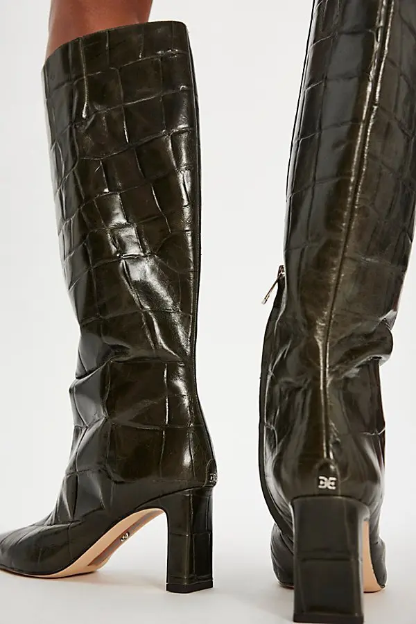 Sam Edelman Sylvia Croc Tall Boots