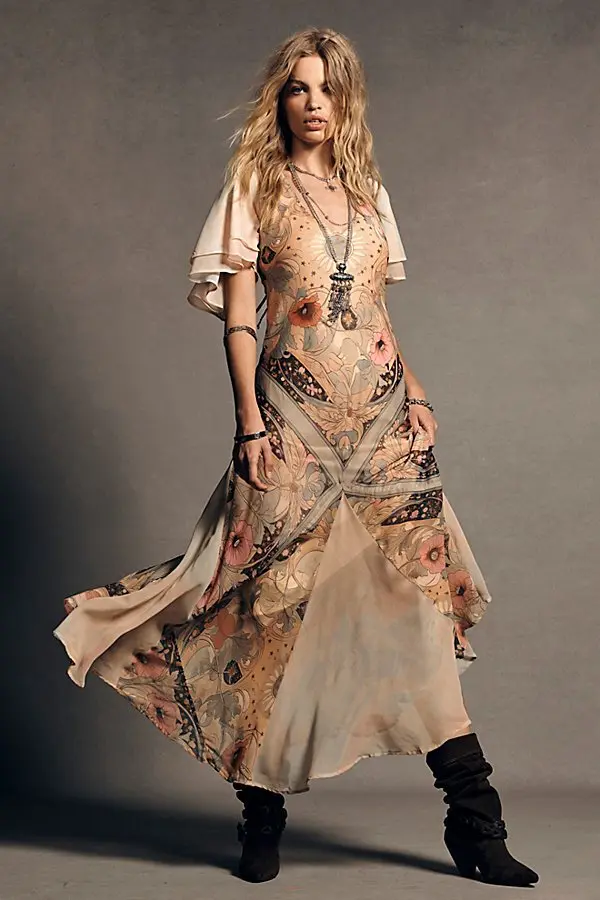 Free People Celestial Nights Maxi Dress - Fairy Combo