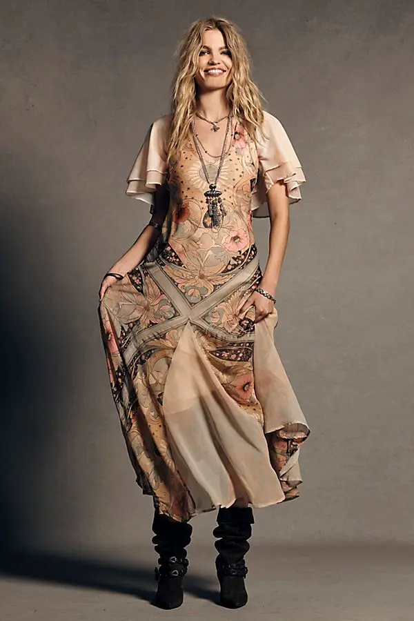 Free People Celestial Nights Maxi Dress - Fairy Combo
