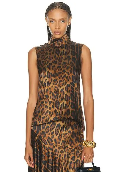 Adam Lippes Varick Leopard Top