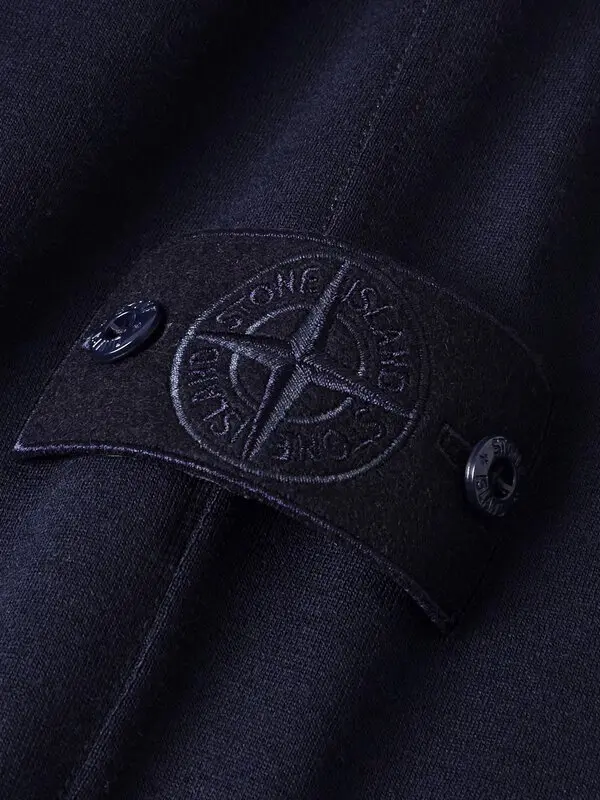 Stone Island Ghost Tapered Wool And Cotton-blend Jersey Sweatpants