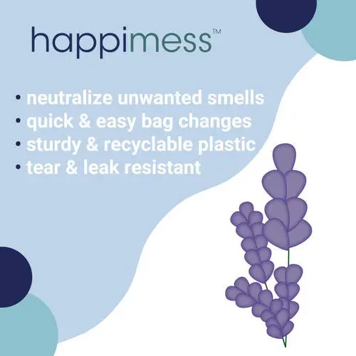 HAPPIMESS 8-gallon Drawstring Trash Can Liner - Lavender: 8gal
