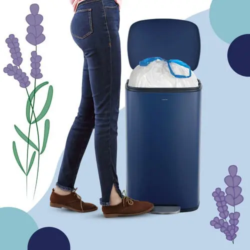 HAPPIMESS 8-gallon Drawstring Trash Can Liner - Lavender: 8gal