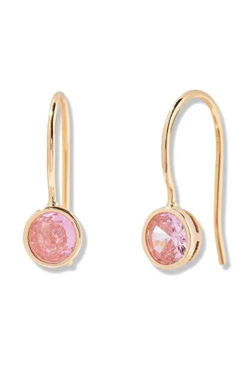 BROOK & YORK Mia Birthstone Drop Earrings - Gold October