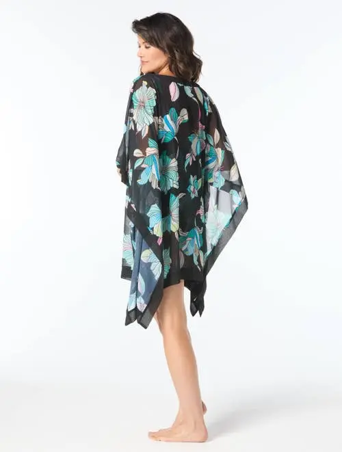 COCO CONTOURS Grand Chiffon Caftan Cover Up