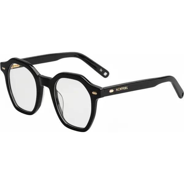 NCMPRBL Focused 46mm Geometric Eyeglasses - Obsidian Black
