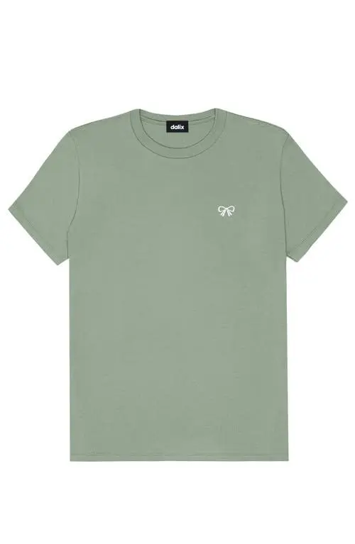 DALIX Bow Jersey Tee - Sage