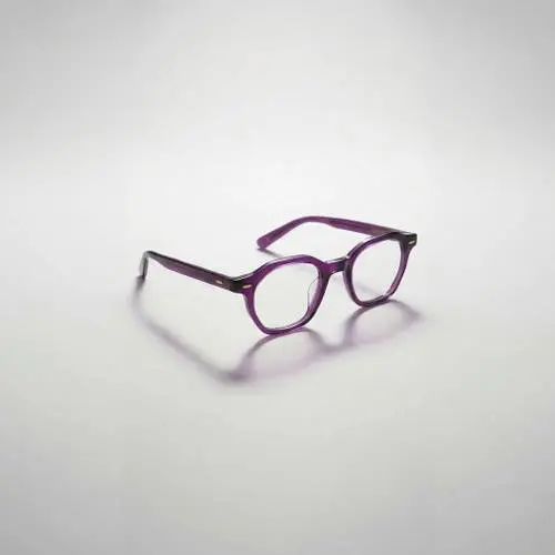 NCMPRBL Haze 46mm Geometric Eyeglasses - Smoked Violet