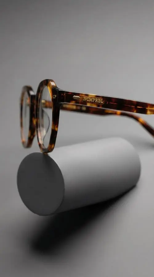 NCMPRBL Geometric Full Rim Eyeglasses