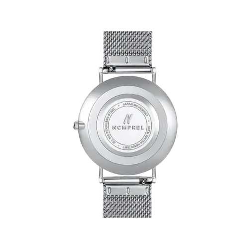 NCMPRBL Advance Mesh Bracelet Quartz Watch - Silver