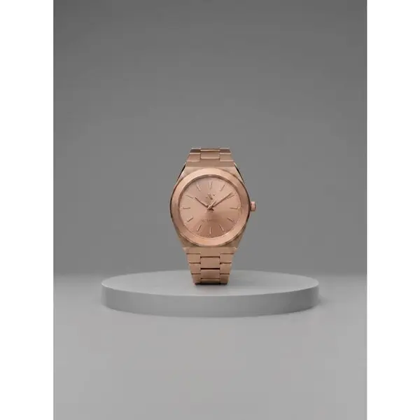 NCMPRBL Elevate Link Swiss Quartz Bracelet Watch - Muted Rose Gold/