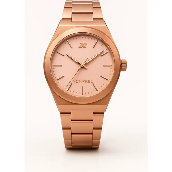 NCMPRBL Elevate Link Rosé Bracelet Watch - Rose Gold/sunray