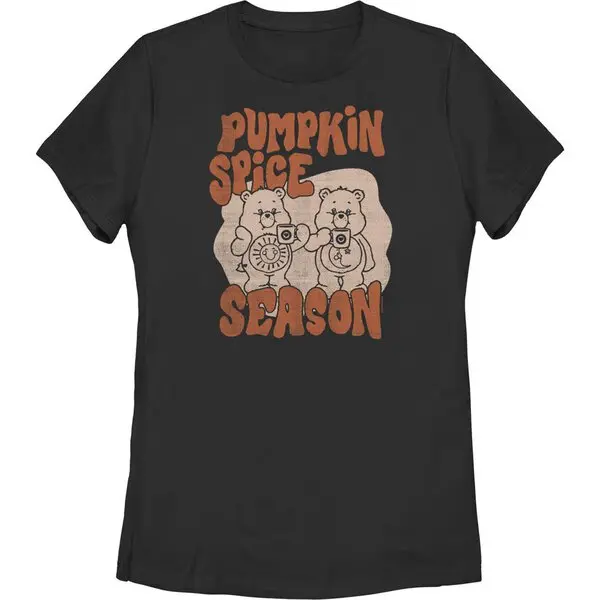 CARE BEARS Pumpkin Spice Graphic T-shirt - Black