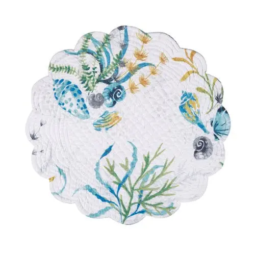 C&F HOME Marlowe Sound Round Placemats Set Of 6