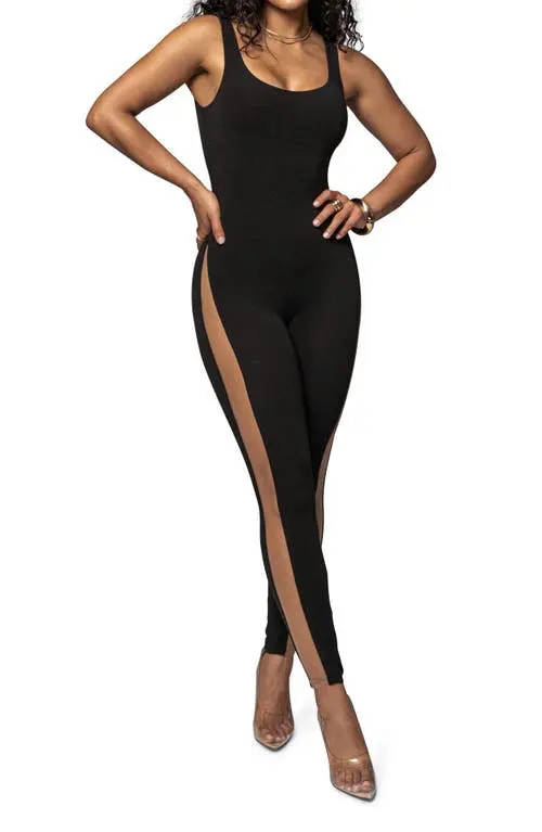 JLUXLABEL Night Fall Tank Jumpsuit - Black