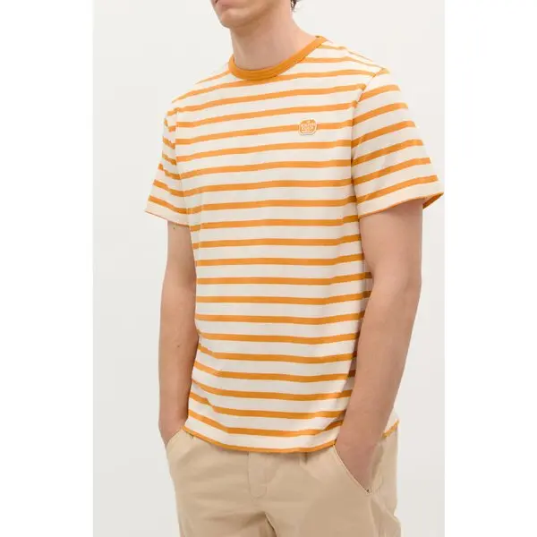 SCALPERS Stripes Patch Tee - Orange