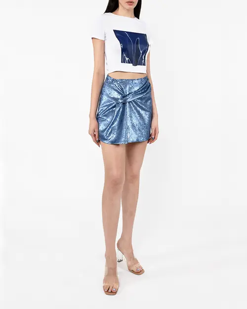 KATE BARTON Electra Sequin Mini Skirt