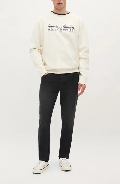 SCALPERS Members Relaxed Fit Cotton Sweatshirt