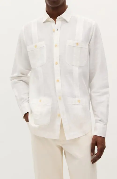 SCALPERS Nante G Linen Shirt - Off White