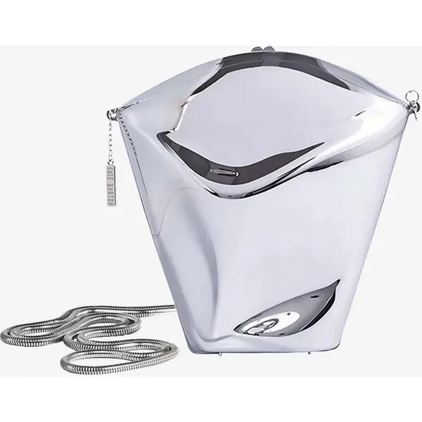 KATE BARTON Mirror Molded Bag - Silver
